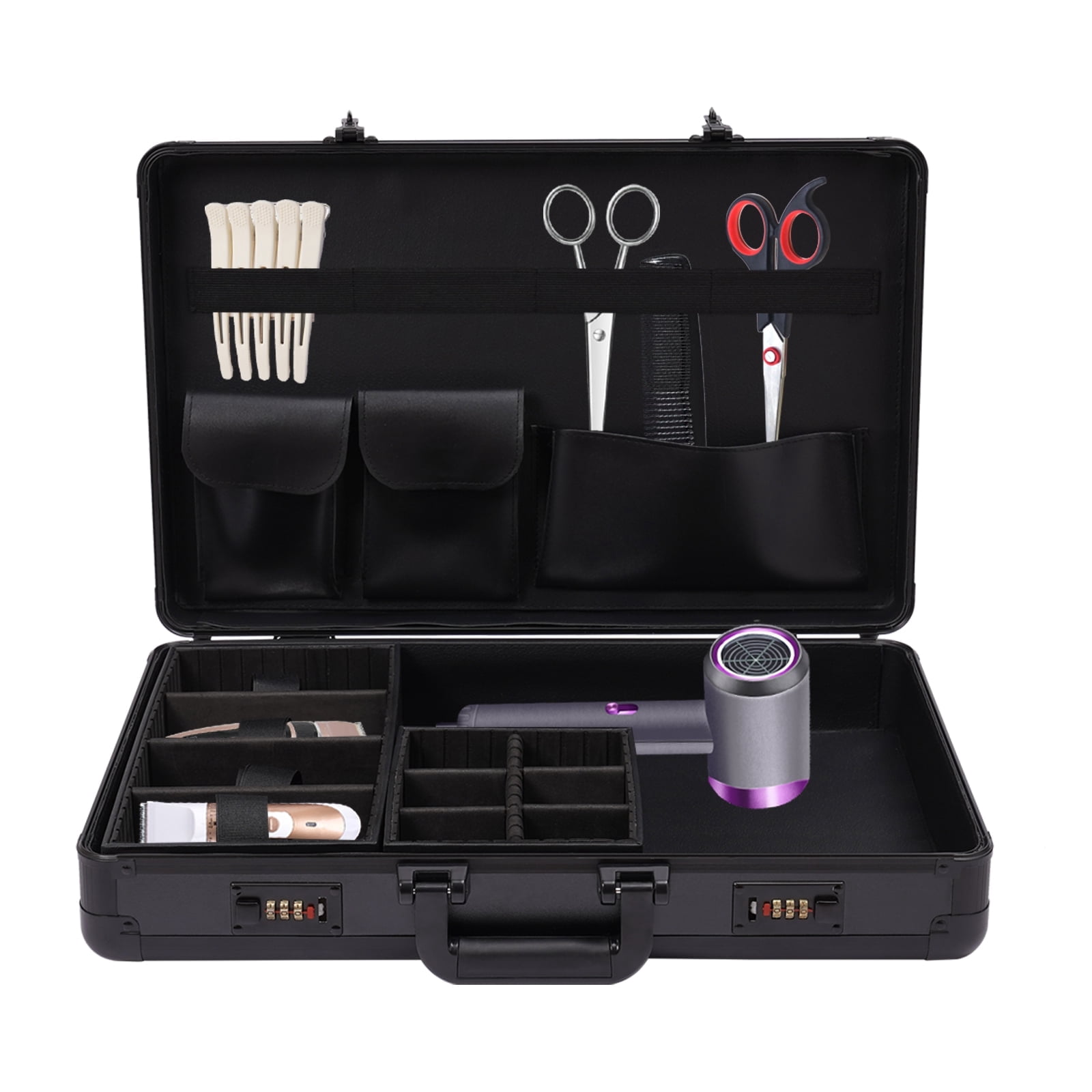 Professional Salon Hair Cutting Grooming Kit Barber Carrying Case ...