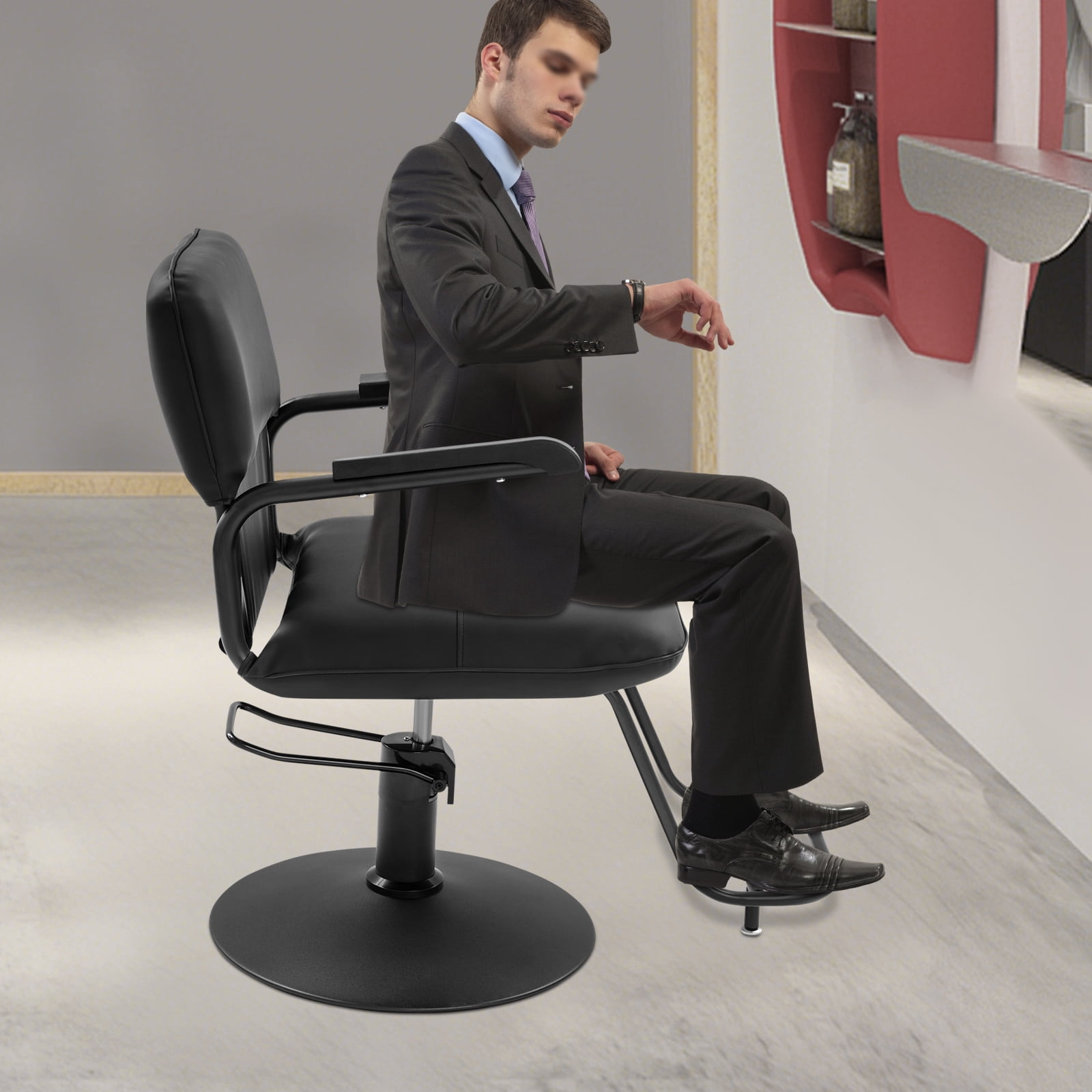 Professional Salon Styling Chair, 551.16lbs Load Capacity, 19.69-23 ...