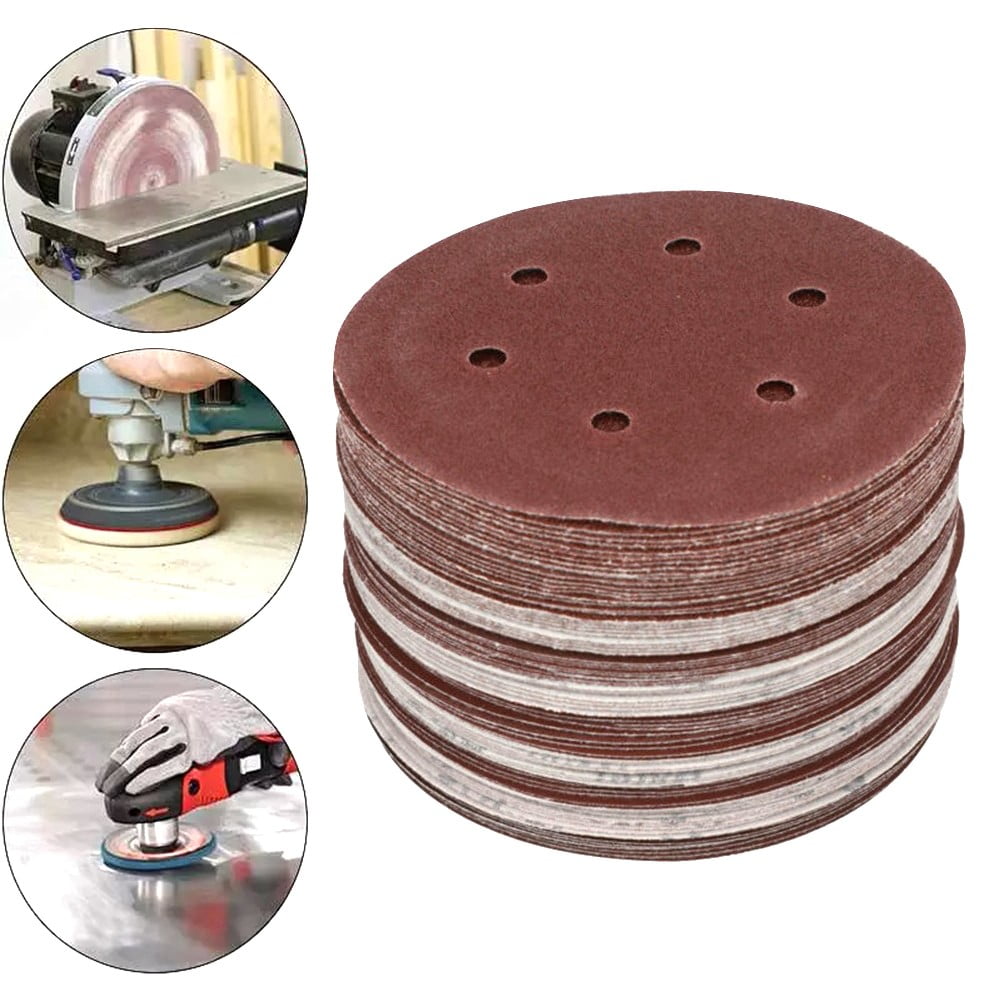 Professional Sandpaper 225Mm 6 Hole Sanding Paper 40-2000Grit Electric ...