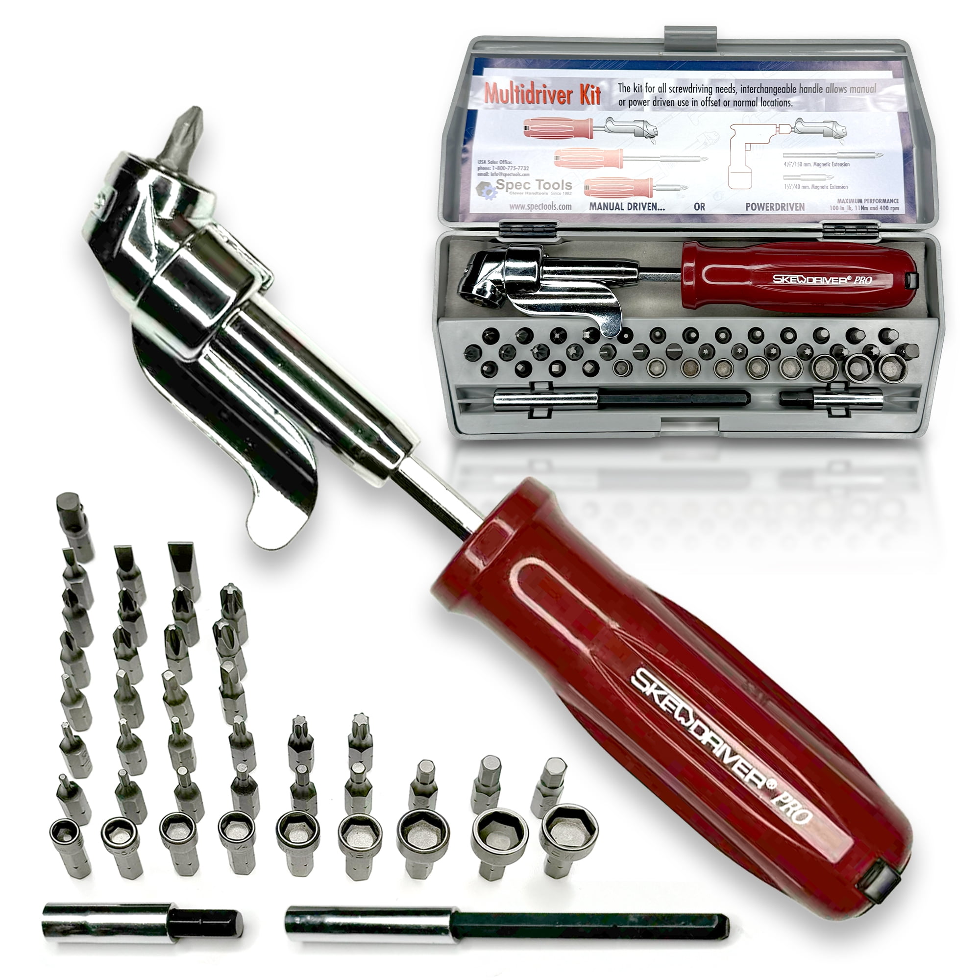 Professional Screwdriver Kit. 300 Tools in 1. Offset Right Angle ...