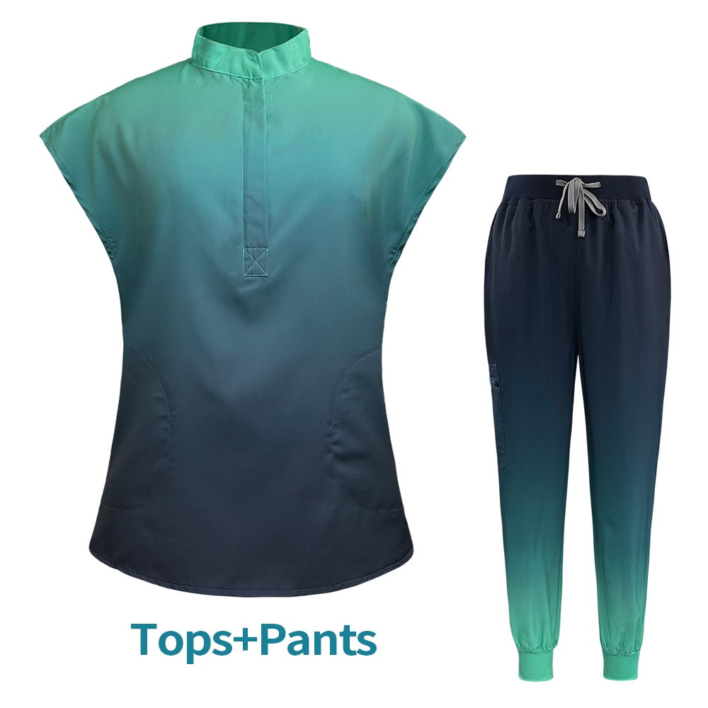 Professional Scrub Set Brushed Fabric Work Uniform for Medical Hospital ...
