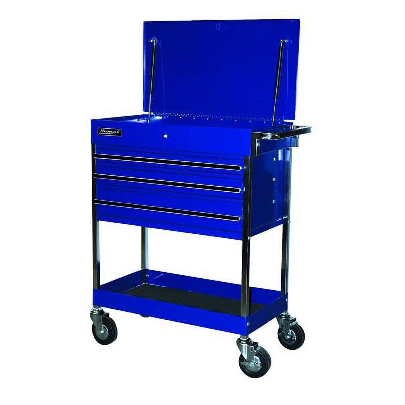 Professional Service Cart with 3 Drawer - Blue - 39.37 x 34.5 x 16.75 ...