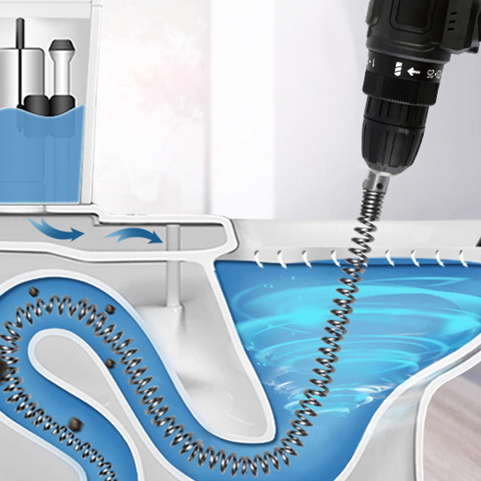 Professional Sewer Drain Snake Tool - Heavy Duty Plumbing Auger for ...