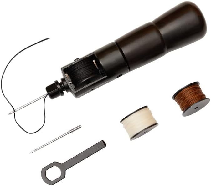 Professional Sewing Awl Hand Stitcher Repair Tool Kit for Leather and ...