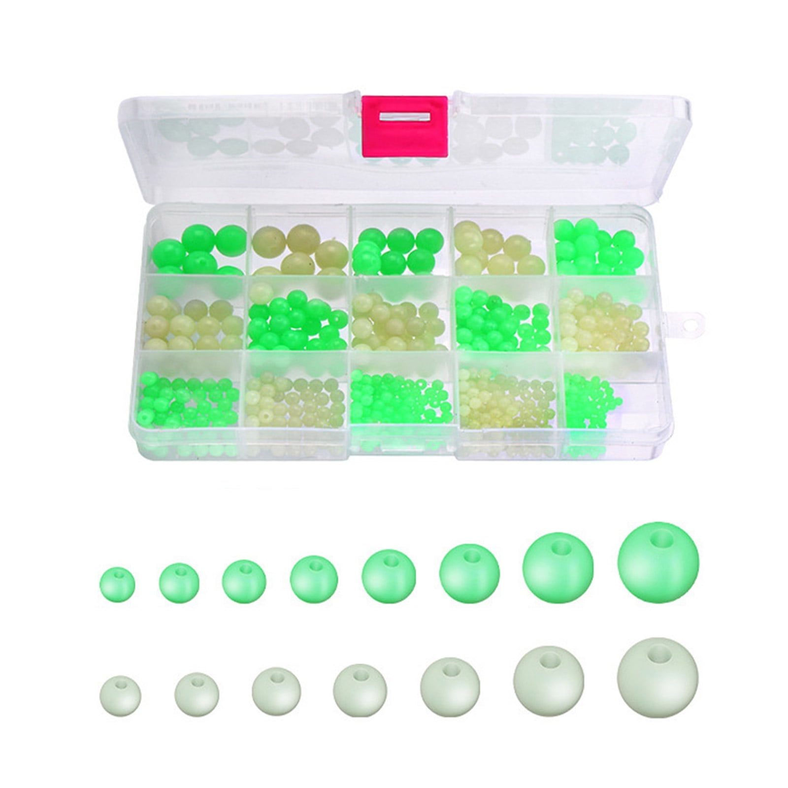 Professional Silicone Fishing Peg & Float Sinkers Stops - 633pcs Glow ...