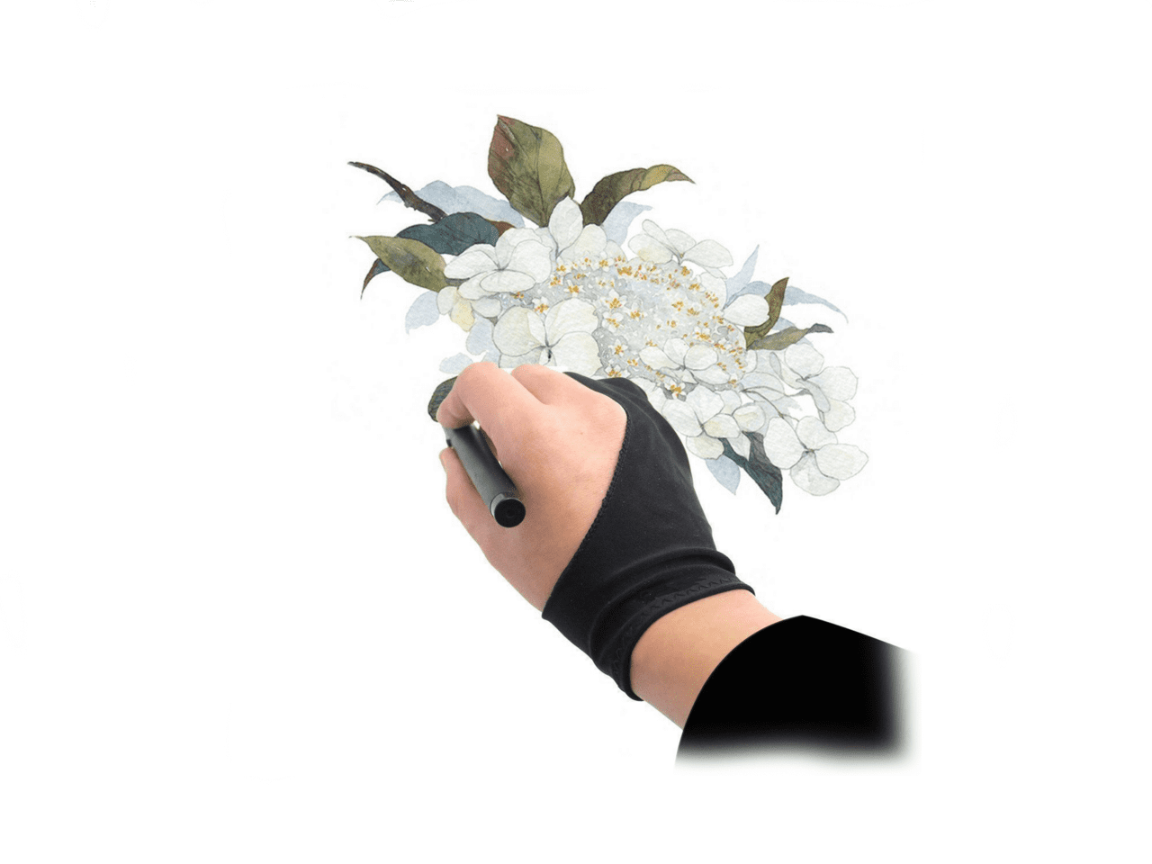 Professional Size Artist Drawing Glove Anti-fouling Lycra Glove for ...