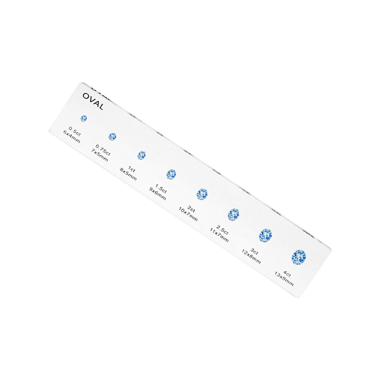 Professional Sizing Ruler with Calibration Marks for Round Oval Square ...