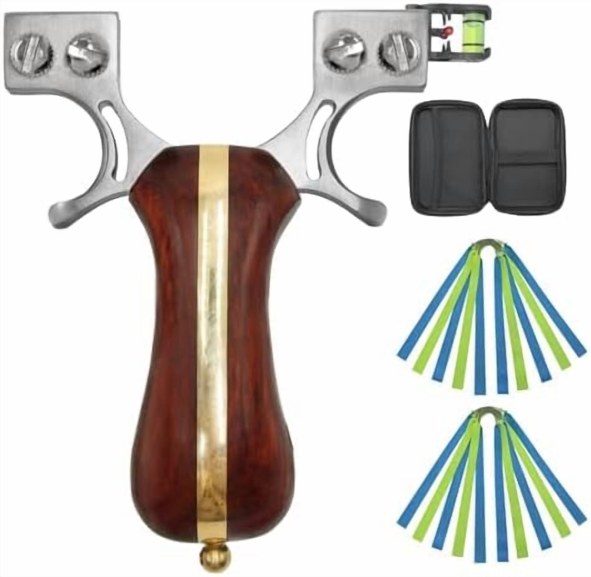 Professional Slingshots for Hunting with 10 Flat Slingshot Bands with 1 ...