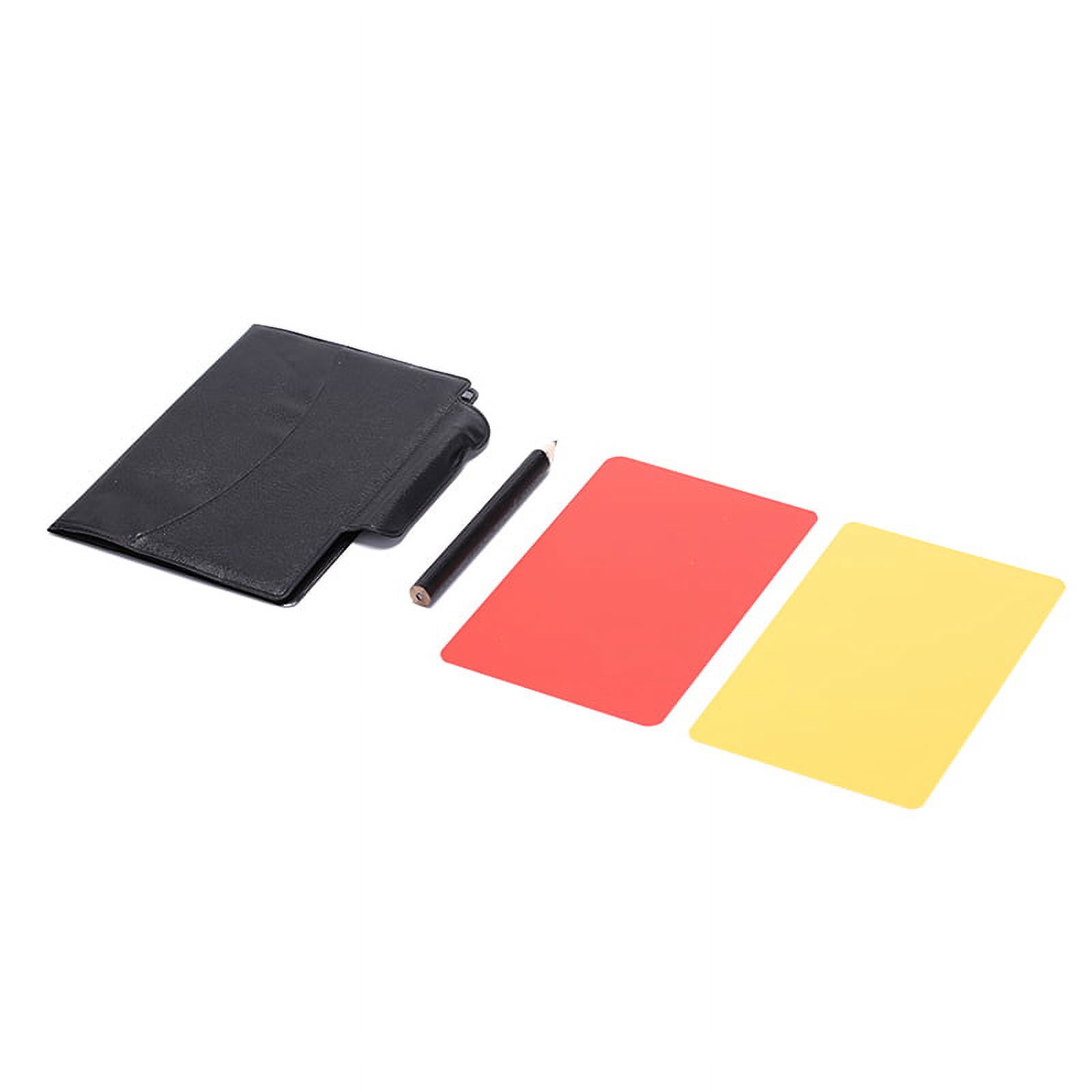 Professional Soccer Referee Wallet Football Red Yellow Card Pencil Log ...