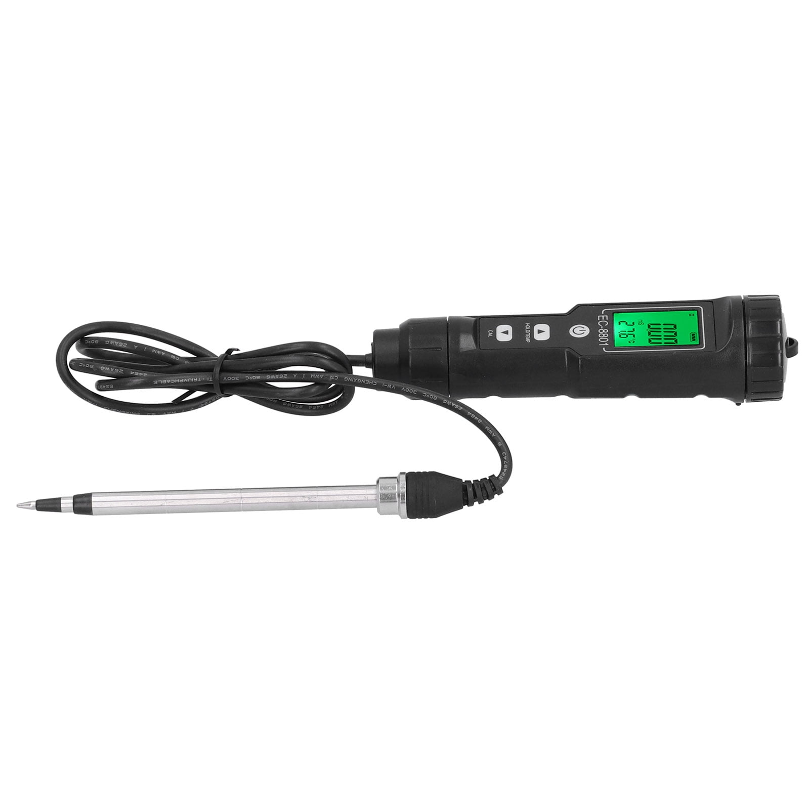 Professional Soil EC Meter, Measures Water,Soluble Salt Temperature ...