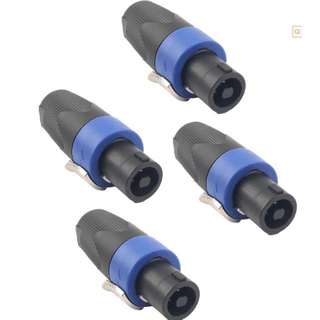 Professional SpeakOn Speaker Adapter Connectors 4 Pole Plug Twist Lock ...