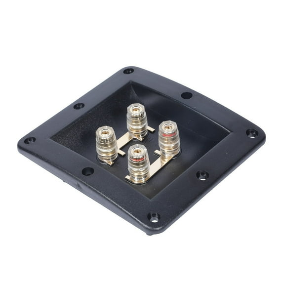 Professional Speakers Connection Box ABS Speakers Terminals Box 4Way Parallel Circuit Red and ...