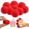 Professional Sponge Balls for Magic Tricks - 10-Piece Red Sponge Ball ...