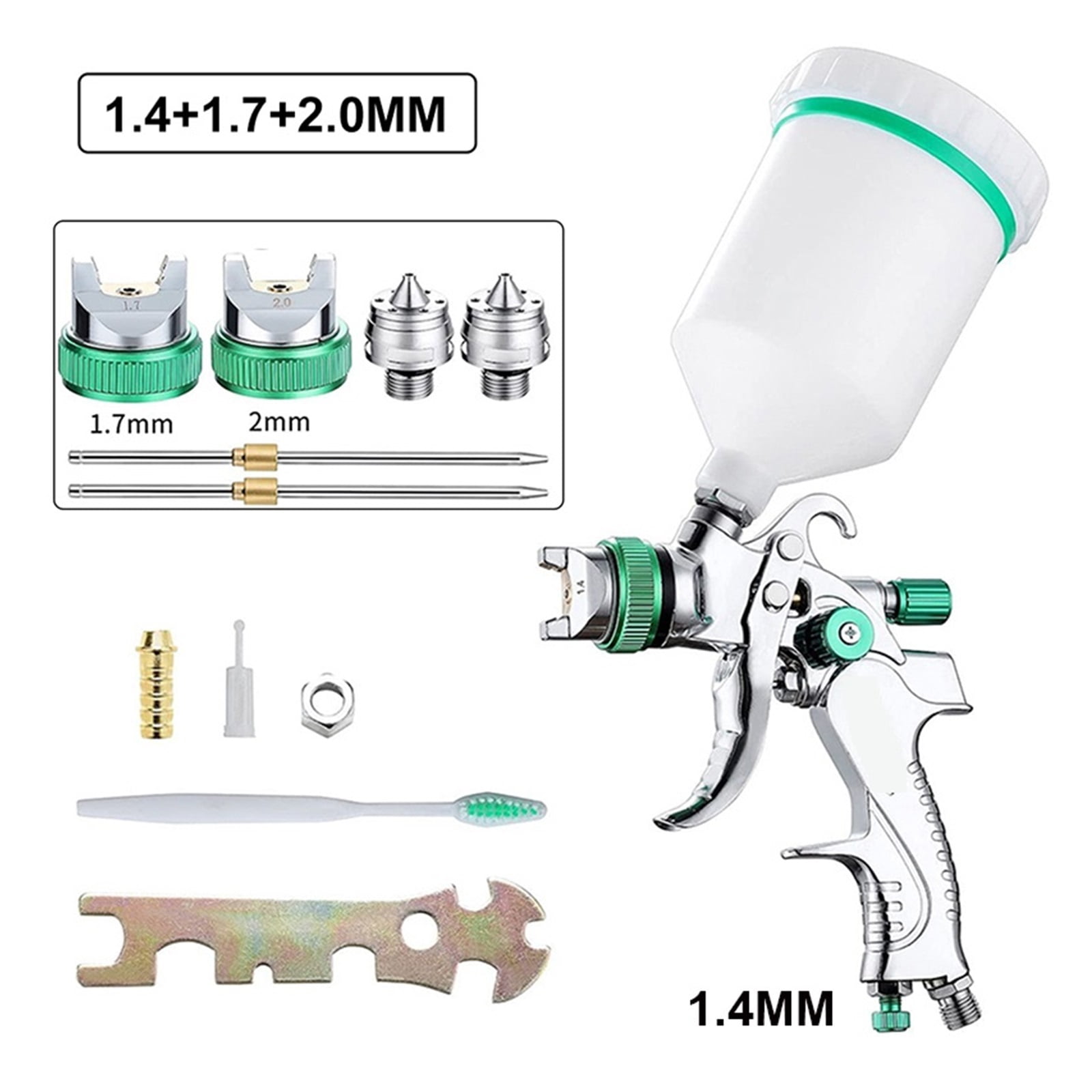 Professional Spray Gun 1.4/1.7/2.0/2.5 Mm Steel Nozzle Spray Gun DIY ...