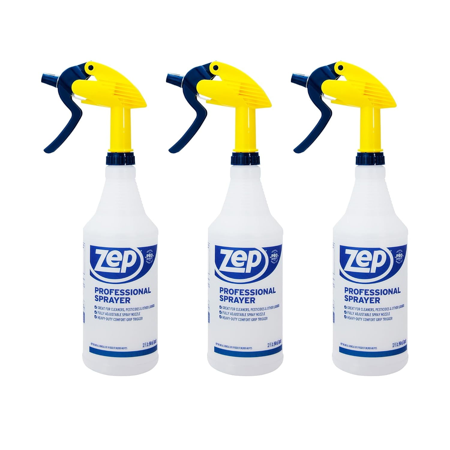 Professional Sprayer Bottle - 32 oz (Pack of 3) HDPRO1 Versatile ...