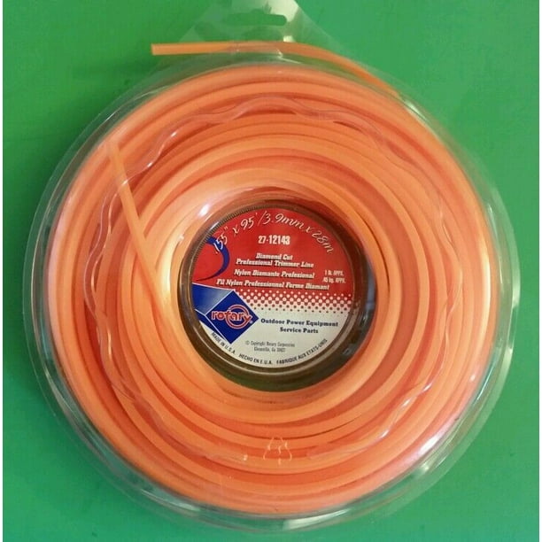 Professional Square Trimmer Line .155" Orange Commercial Grade - 95ft ...
