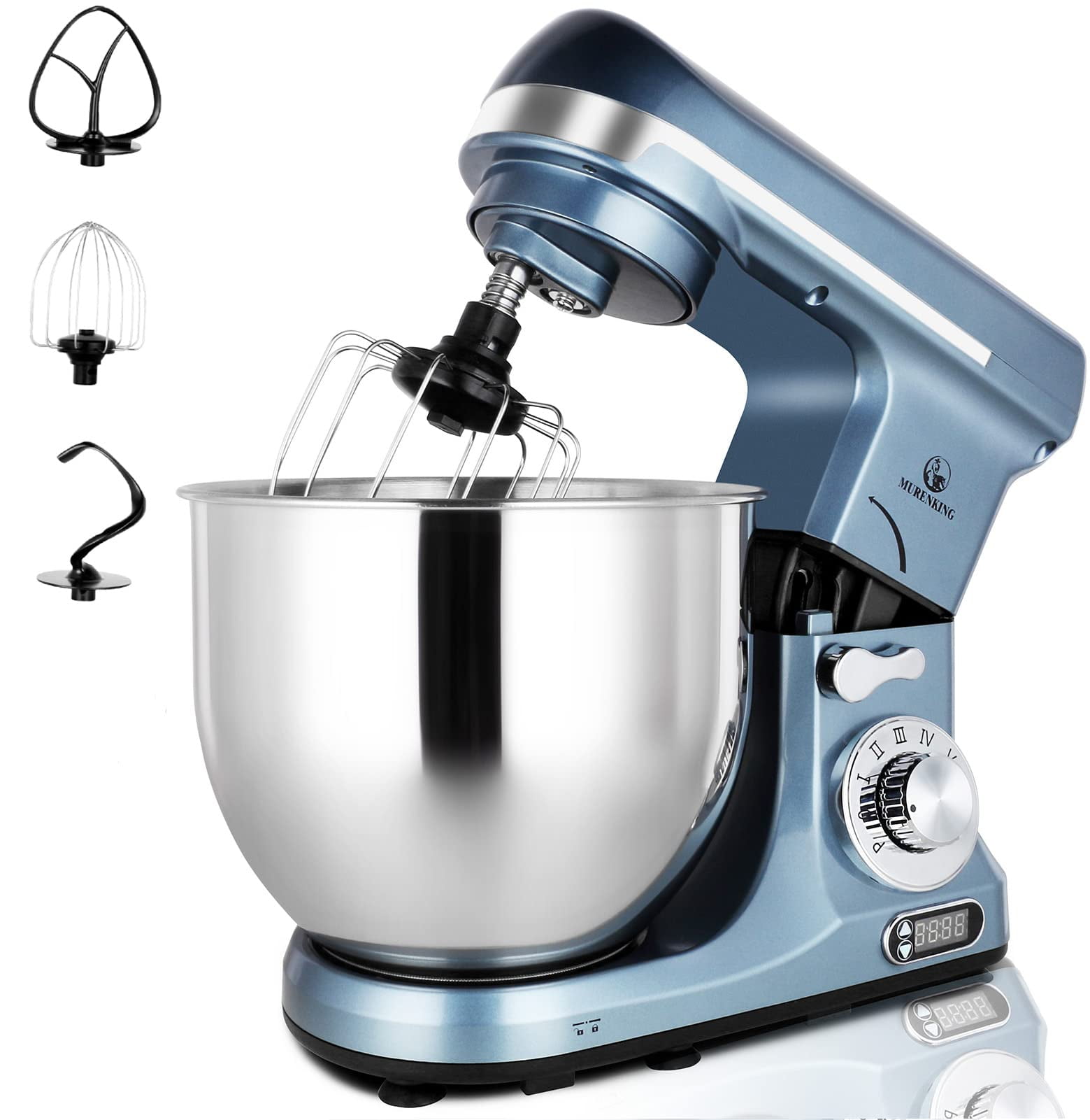 Professional Stand Mixer, 6-Qt with Timer, MK37 500W 6-Speed Tilt-Head ...