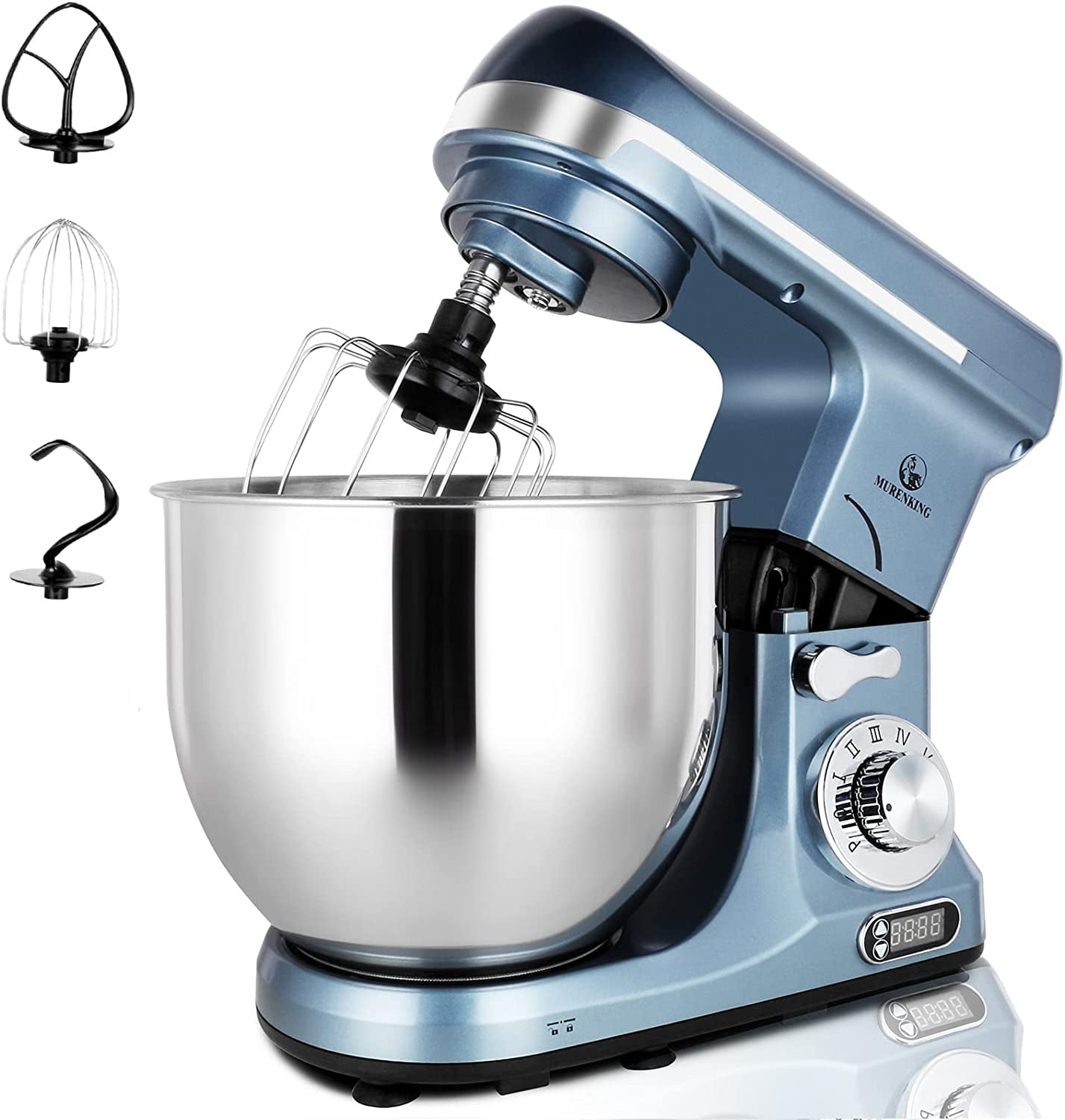 Professional Stand Mixer, 6-Qt with Timer, MK37 500W 6-Speed Tilt-Head ...