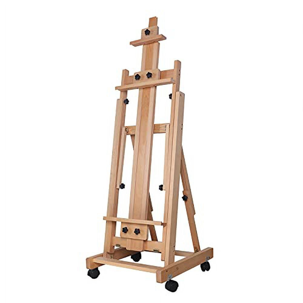 Professional Standing Solid Beech Wood Easel, Extra Large H-Frame ...