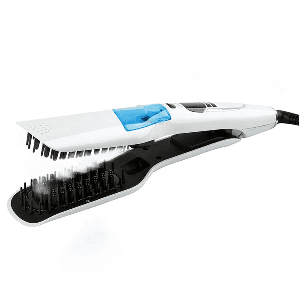 Professional Steam Hair Straightener Brush, Ceramic Ionic Straightening ...