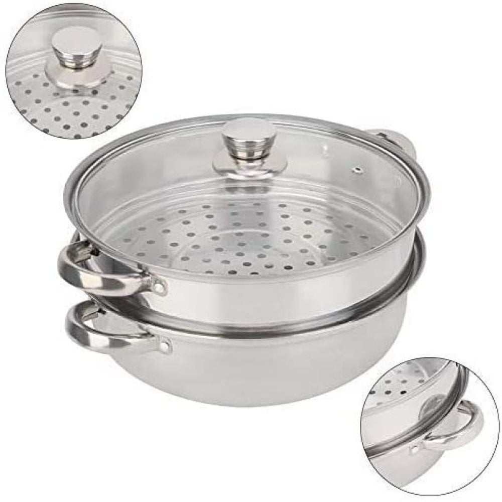Professional Steamer Pot, Fast Heating Stainless Steel Cookware ...