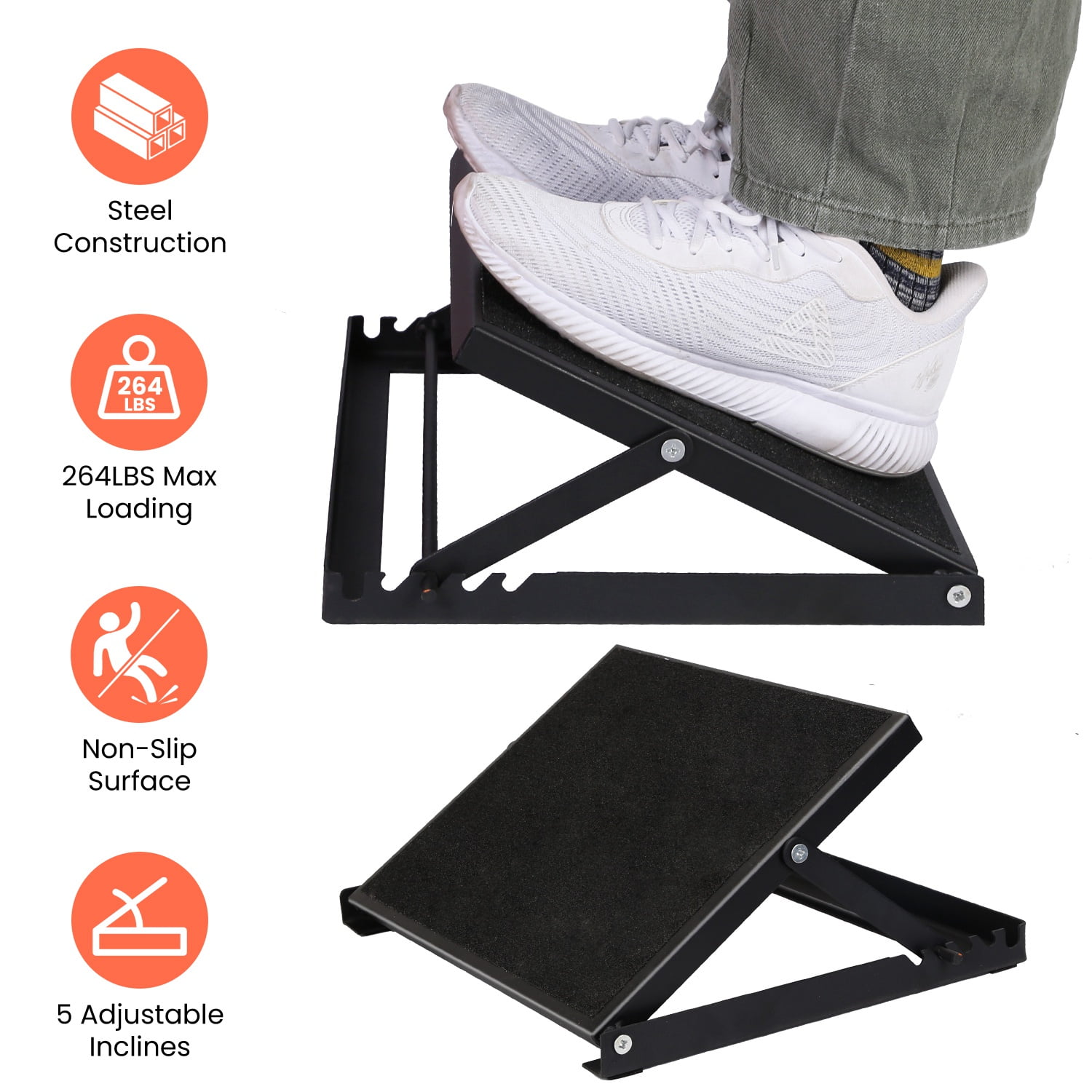 Professional Steel Ankle Stretcher Slant Board Non-Slip Calf Slant ...