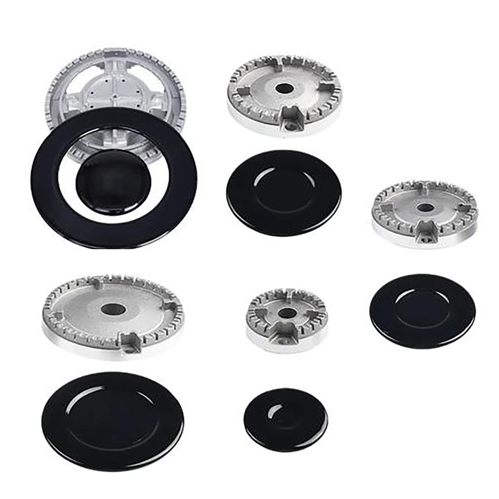 Metal Stove Burners and Knob Set Cooktop Burners Heads and Control ...
