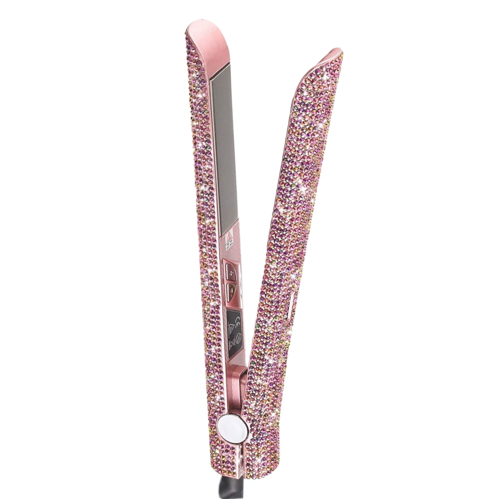 Professional Straightener and Curler, Titanium flat iron Diamond ...