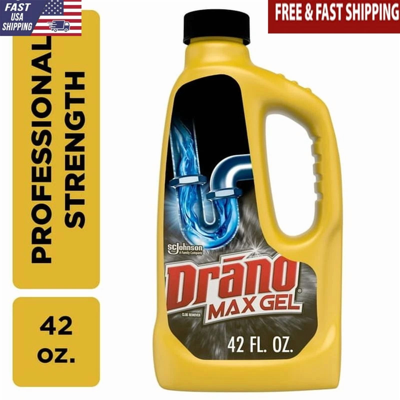 Professional Strength Drain Cleaner Gel 42 Oz Fast Acting Clog Remover ...