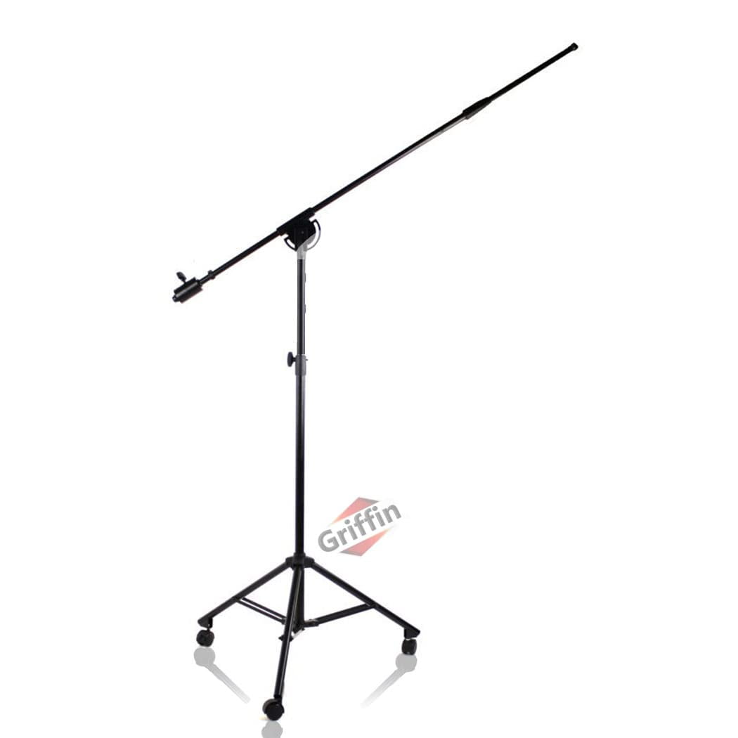 Professional Studio Microphone Boom Stand with Wheels, Heavy Duty ...