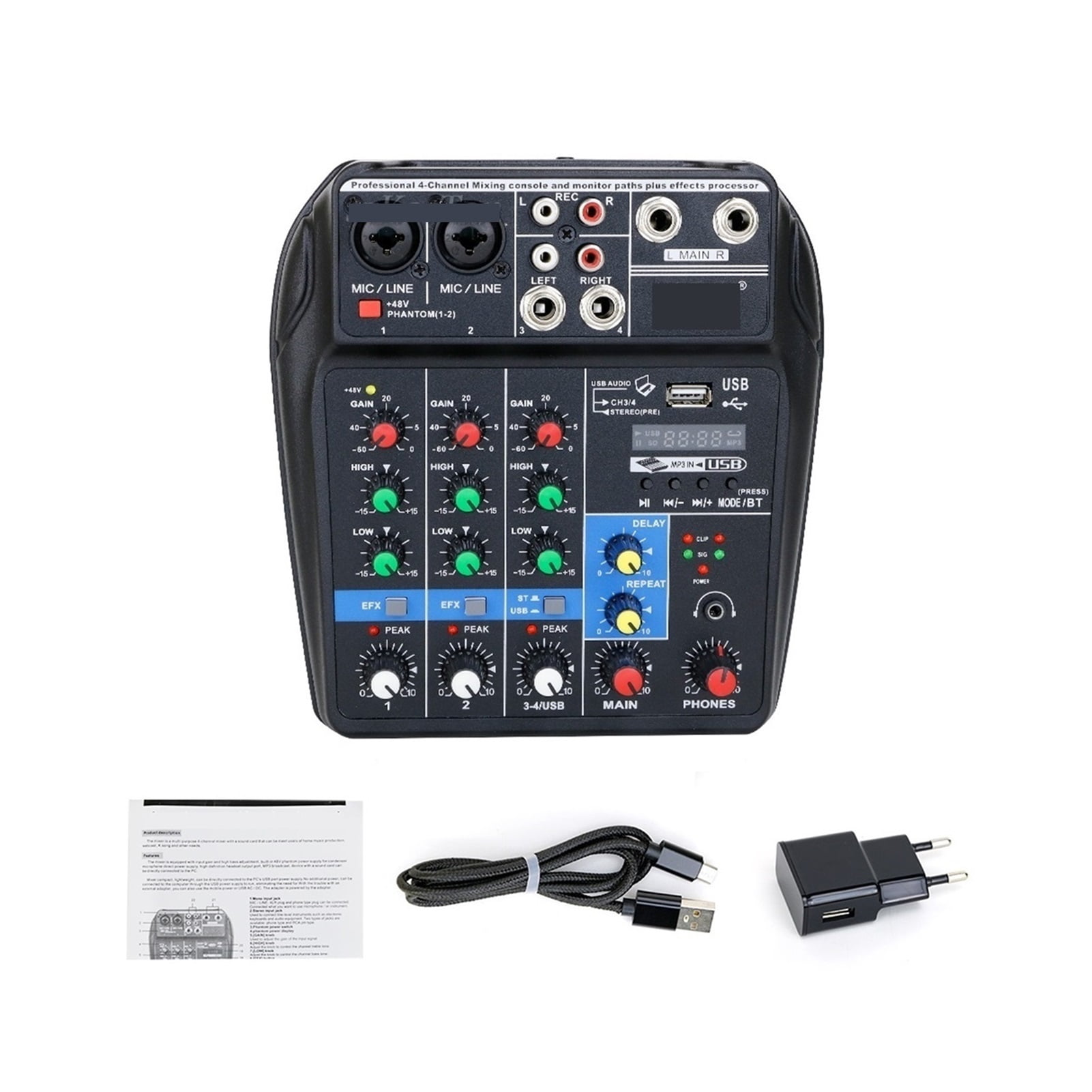 Professional Studio Recording Sound Mixing Console 4 Channels Audio ... Professional Studio Recording Sound Mixing Console 4 Channels Audio ...