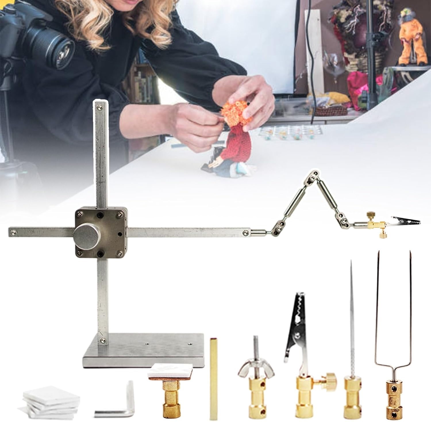 Professional Studio Stop Motion Rig Arm Kit - Character Movement Dual ...