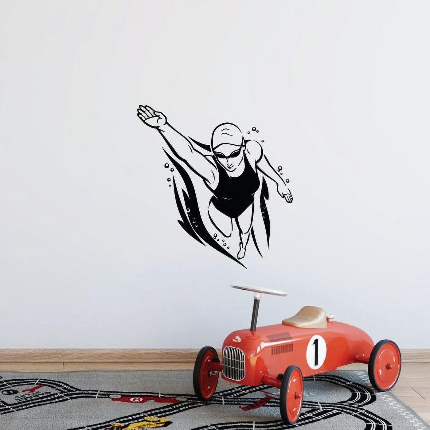 Professional Swimmer Silhouette Swimming Stroke Swimming Player ...