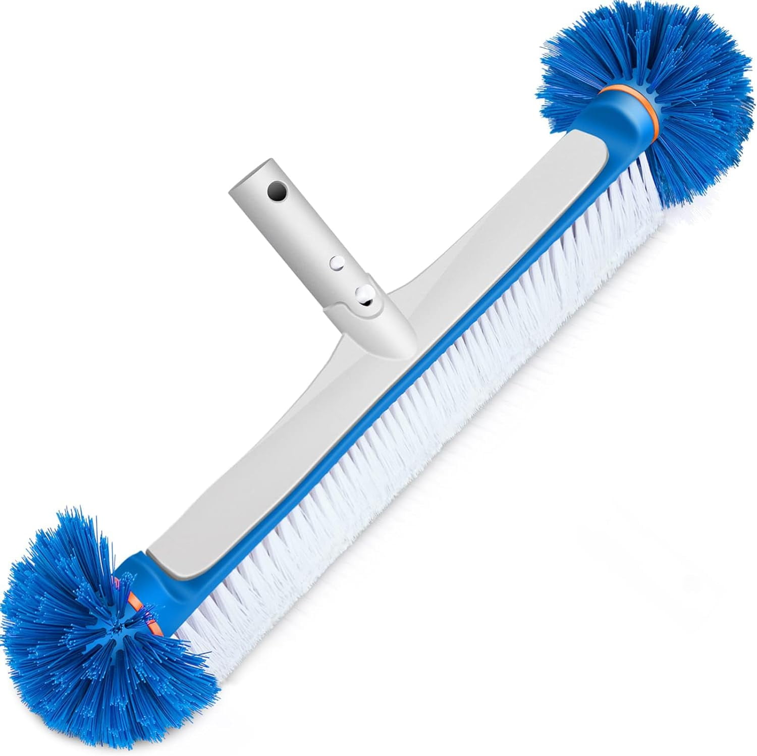 Professional Swimming Pool Brush Head, 17.5'' Aluminum Heavy Duty Pool ...