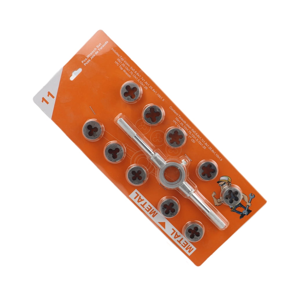 Professional Tap and Die Tool Kit, 11Pieces, Precise Machined Threading ...