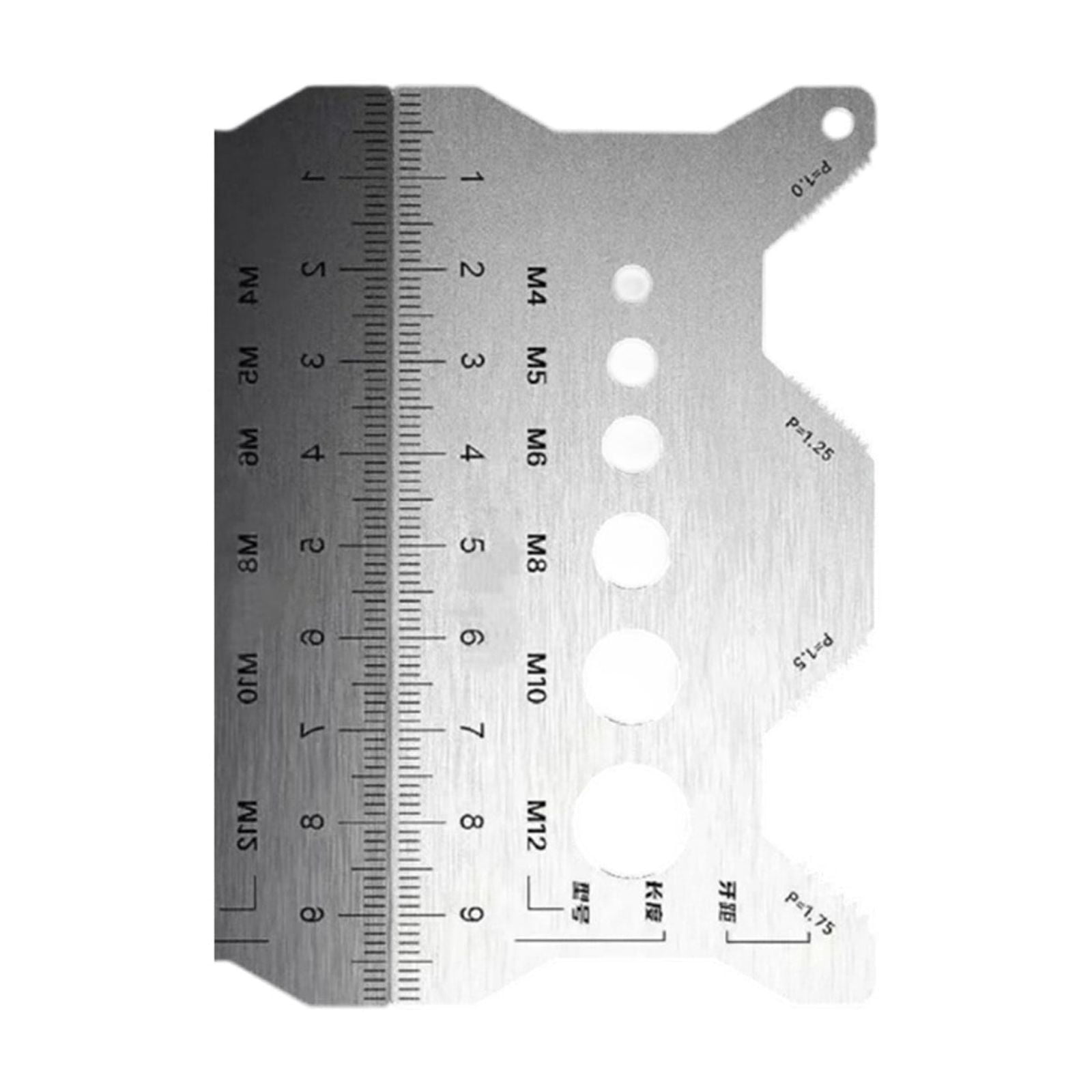 Professional Thread Pitches Gauge Ruler Double Language Marking ...