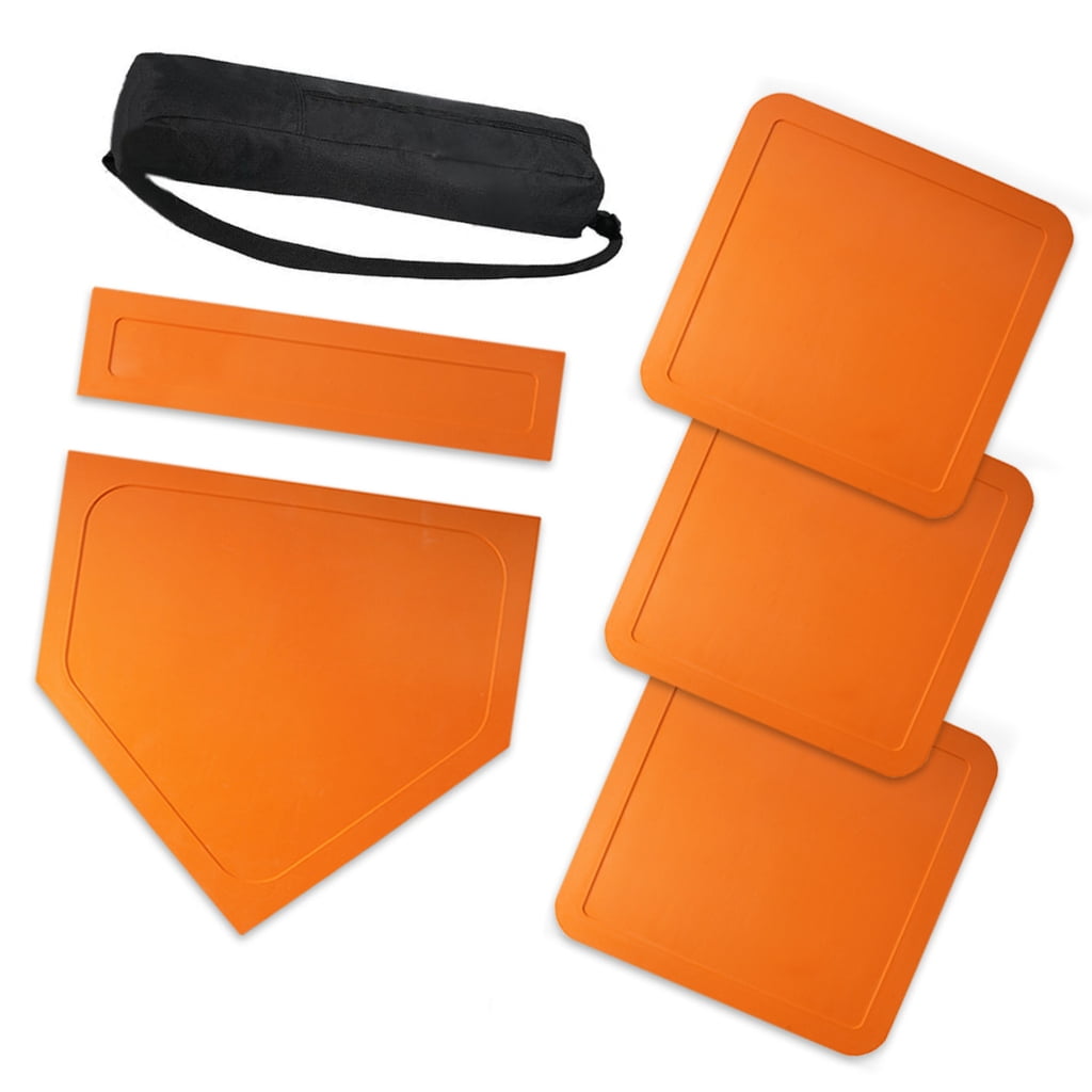 Professional Throw Down Rubber Base Set Exercise Home Plate Baseball ...