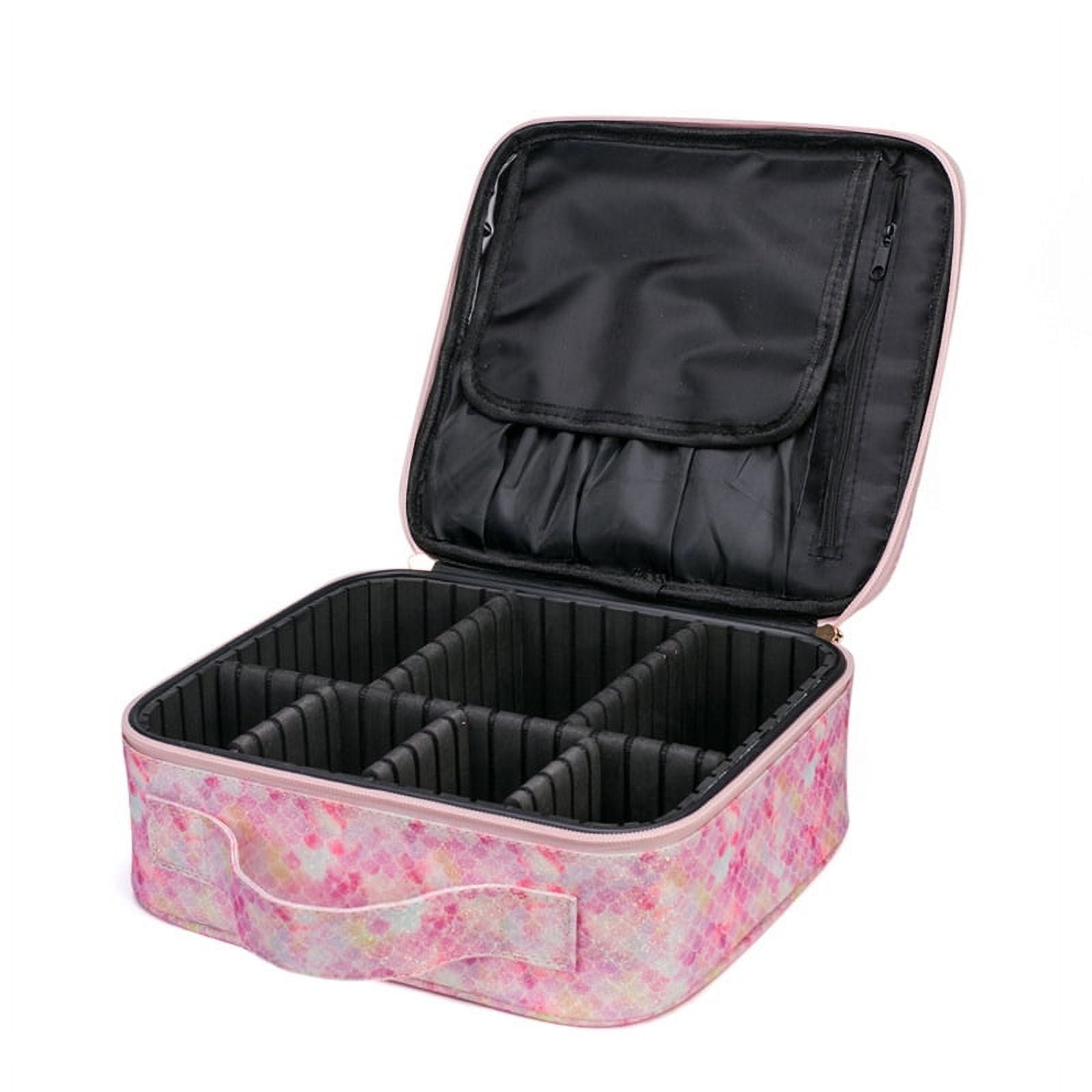 Professional Travel Makeup Train Case Portable Cosmetic Organizer ...