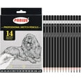 PABLUE Graphite Pencil Set, 6H-12B, 14 Pcs for Sketching, Shading, Illustration - Walmart.com