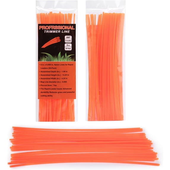 Professional Trimmer Line, 102222130 50-8" .130 Crossfire LINE 8-Inch ...