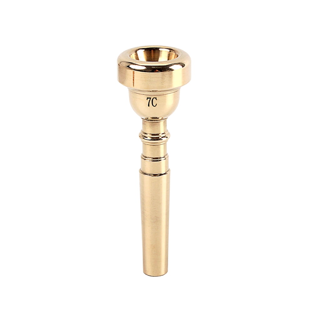 Professional Trumpet Mouthpiece 7C Gold Plated Metal Shape Mouthpiece ...