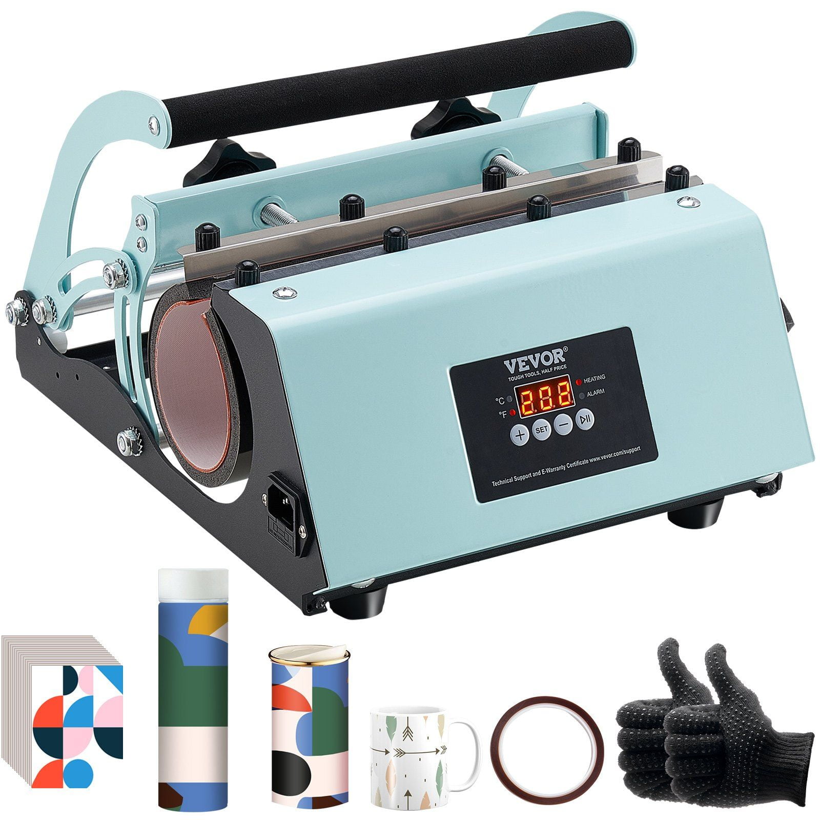 Professional Tumbler Heat Press Machine: 11-30 oz Capacity, Fast ...
