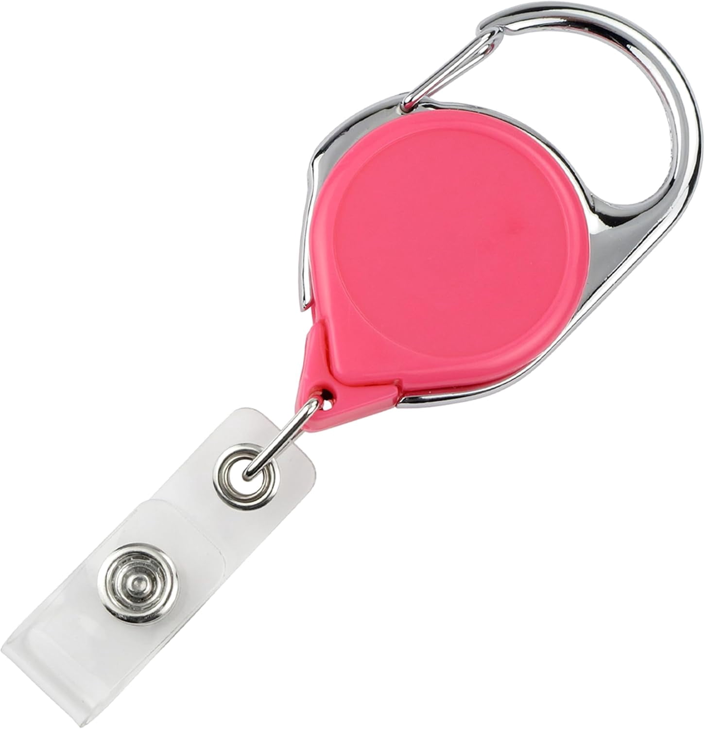 Professional Twist Free Carabiner Badge Reel with Long 36" Reach ...