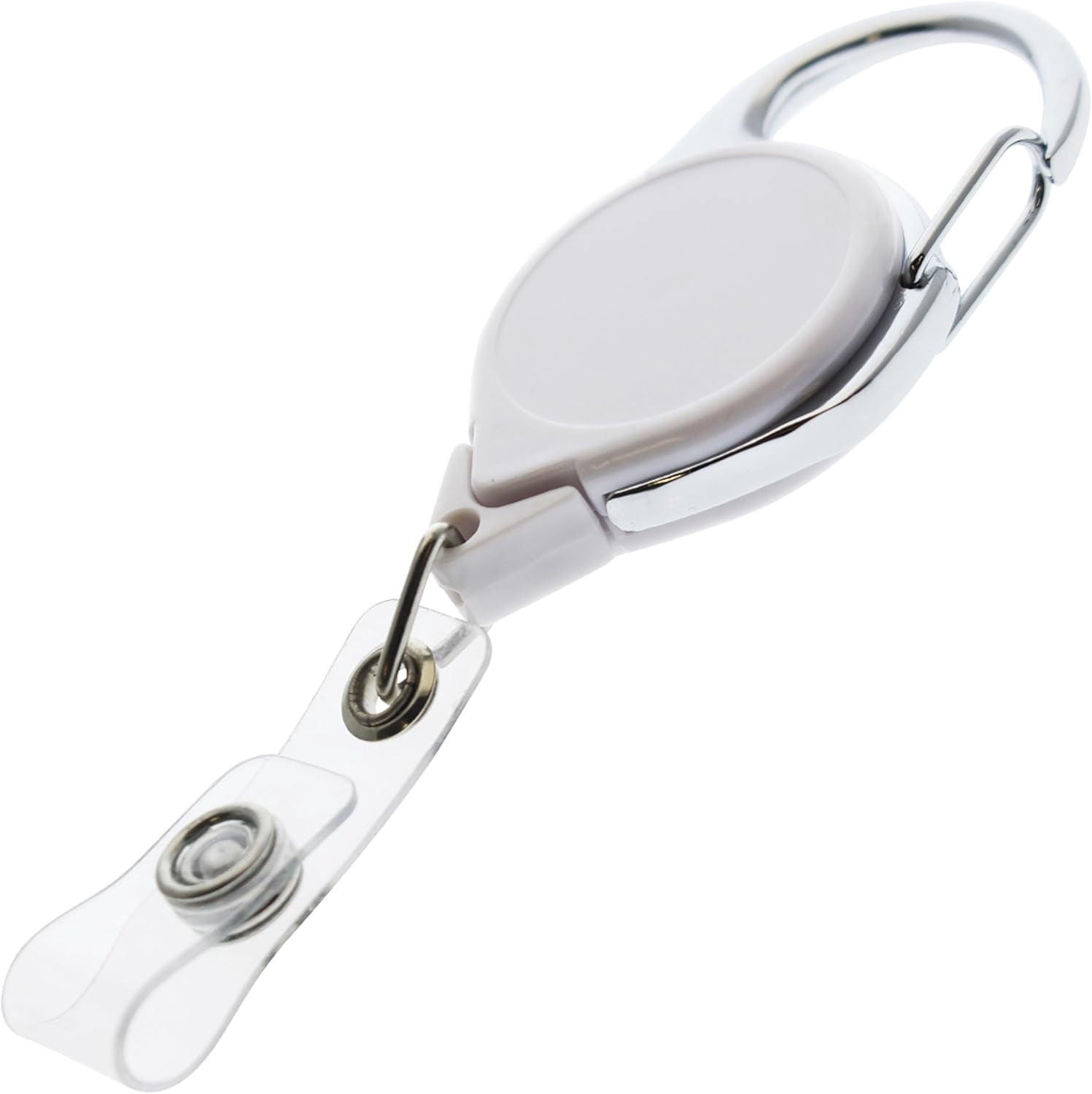 Professional Twist Free Carabiner Badge Reel with Long 36" Reach ...