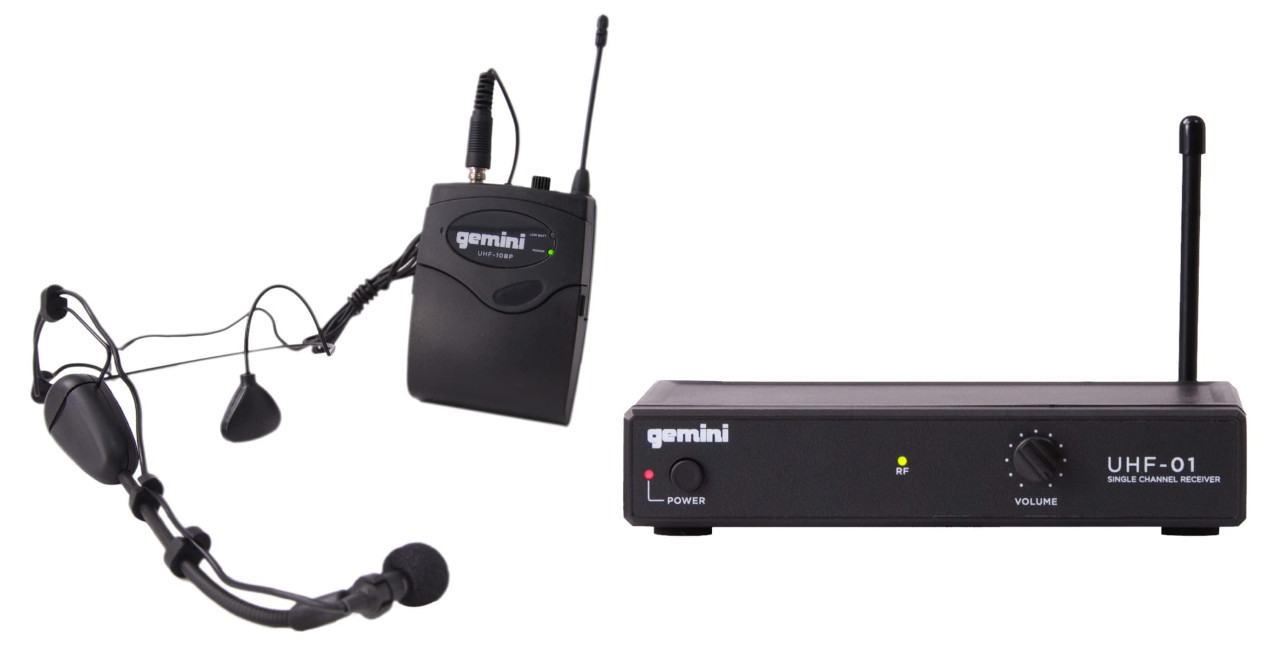Professional UHF Wireless Lavalier Headset Microphone System for ...