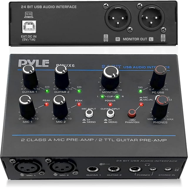 Free Shipping! Professional USB Audio Interface with MIC/LINE, Guitar ...