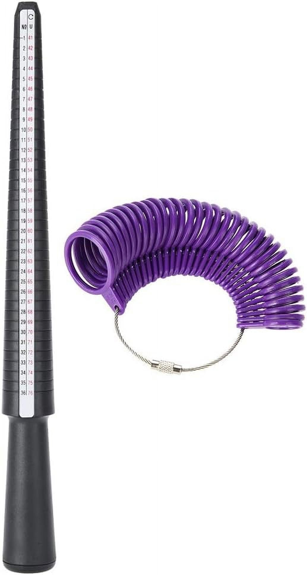 Professional Uk Ring Finger Gauge Ring Set Of 36 Pcs Circle Models Ring ...