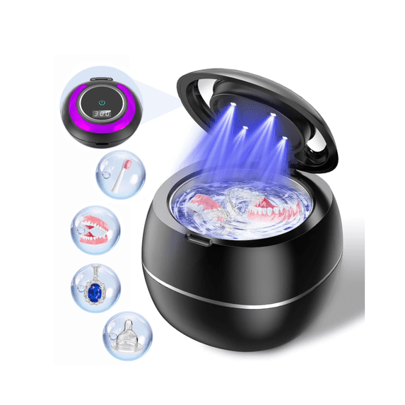 Professional Ultrasonic Cleaner with UV-C Light - 200ML Dental ...