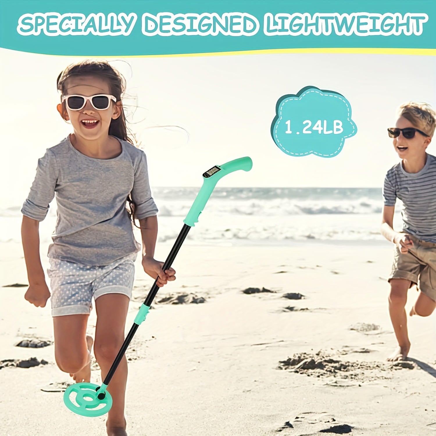 Professional Underground Metal Detector - 7'' Adjustable Stem, High ...
