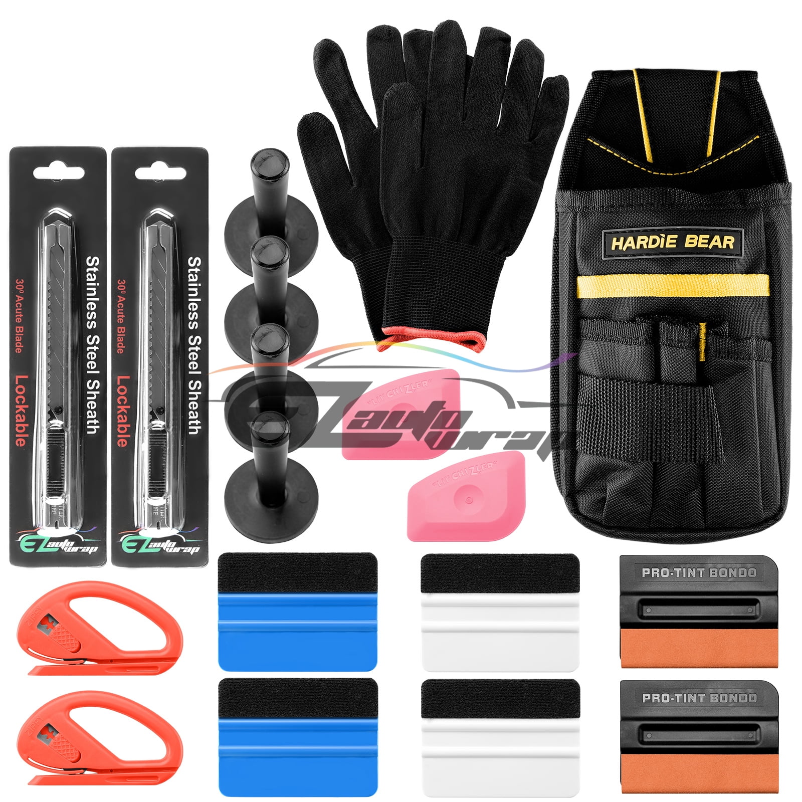 Professional Vinyl Wrap Window Tint Film Application Tool Kit Scratch ...